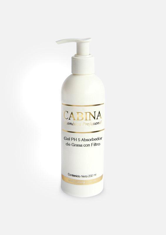 Gel PH 5 absorbedor de grasa con filtro 232 ml. – Cabina